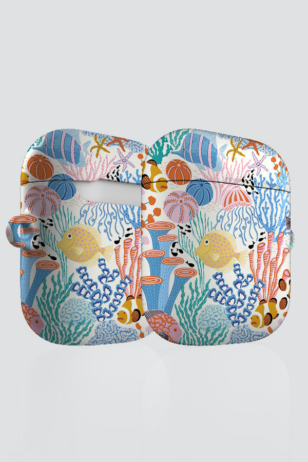 Coral Reef by Vivian Hasenclever AirPod Case (White) | Harper & Blake