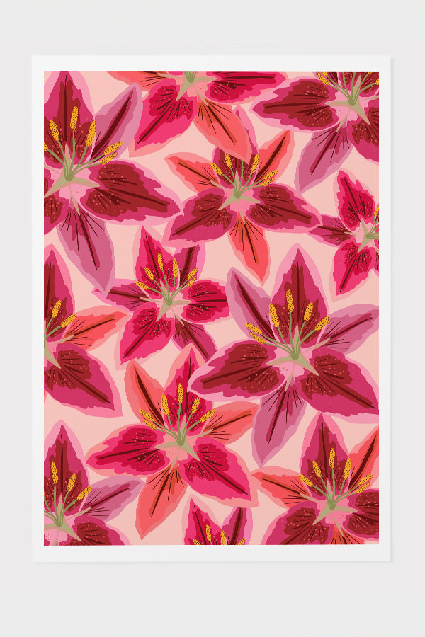 Lily Scatter Art Print Poster | Harper & Blake